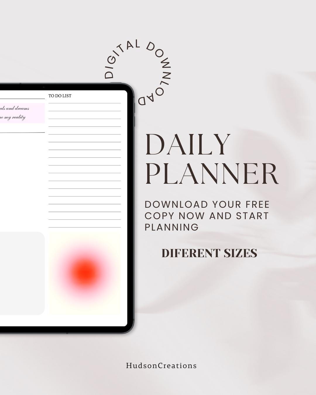 Printable Daily Planner Template (pdf)/minimalist and Simple Planner ...