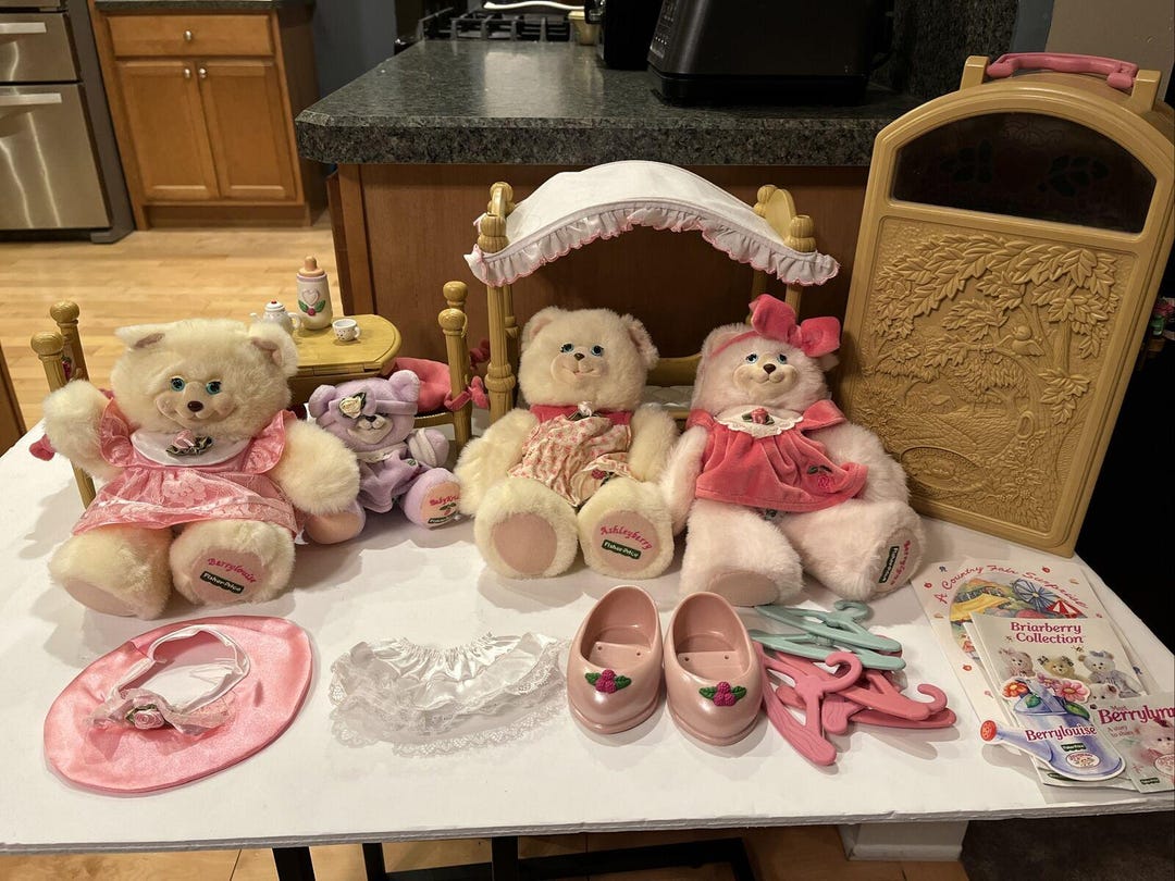 Fisher Price Briarberry Bear Collection Lot Furniture, Clothes ...