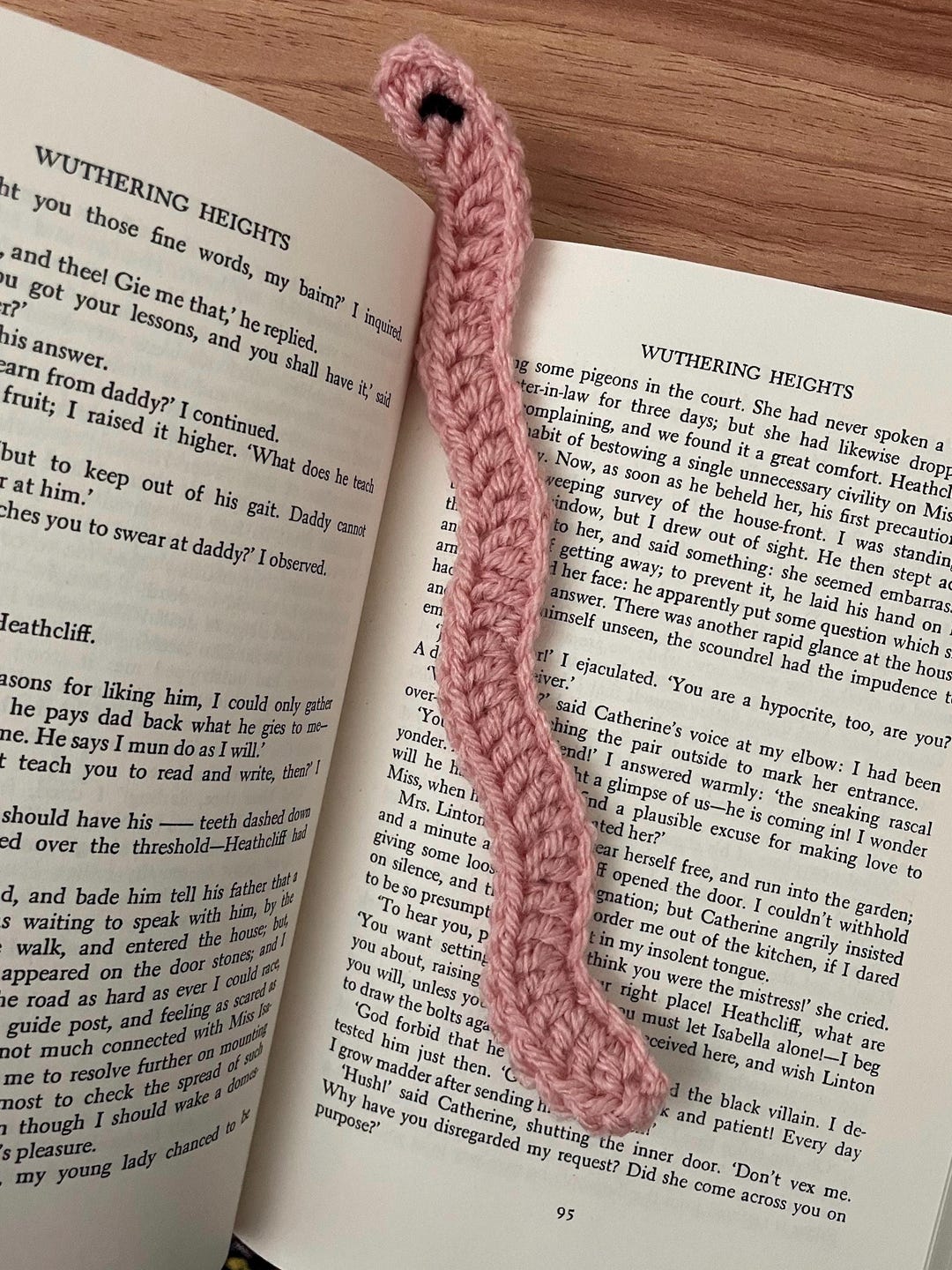 Crochet Bookworm Bookmark (made to Order) - Etsy