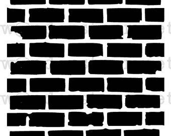Brick stencil | Etsy