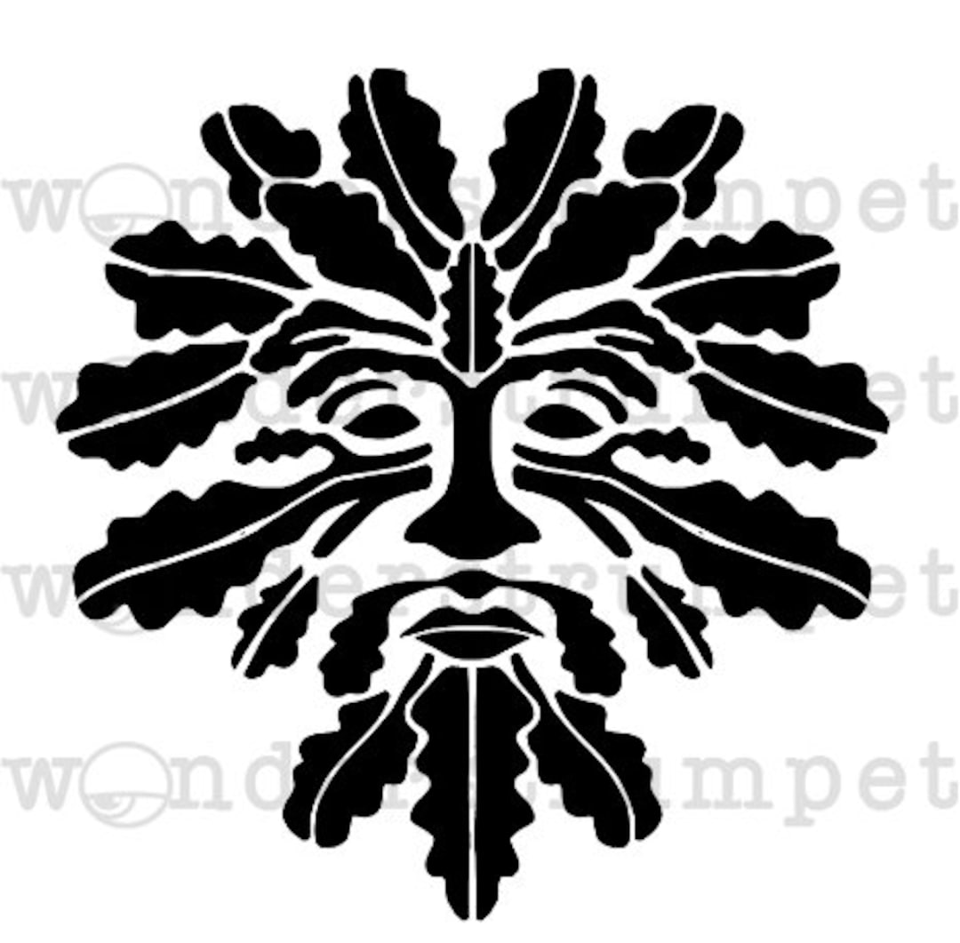 Green Man Stencil - Etsy