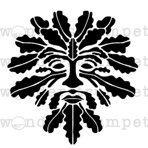 Green Man Mask - Etsy