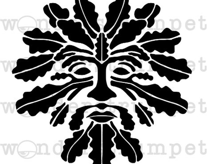Green Man Stencil - Etsy UK