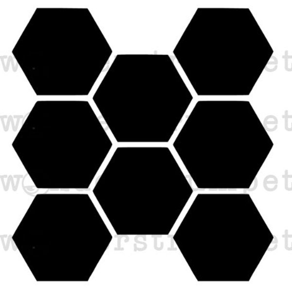 Hexagon Stencil - Etsy