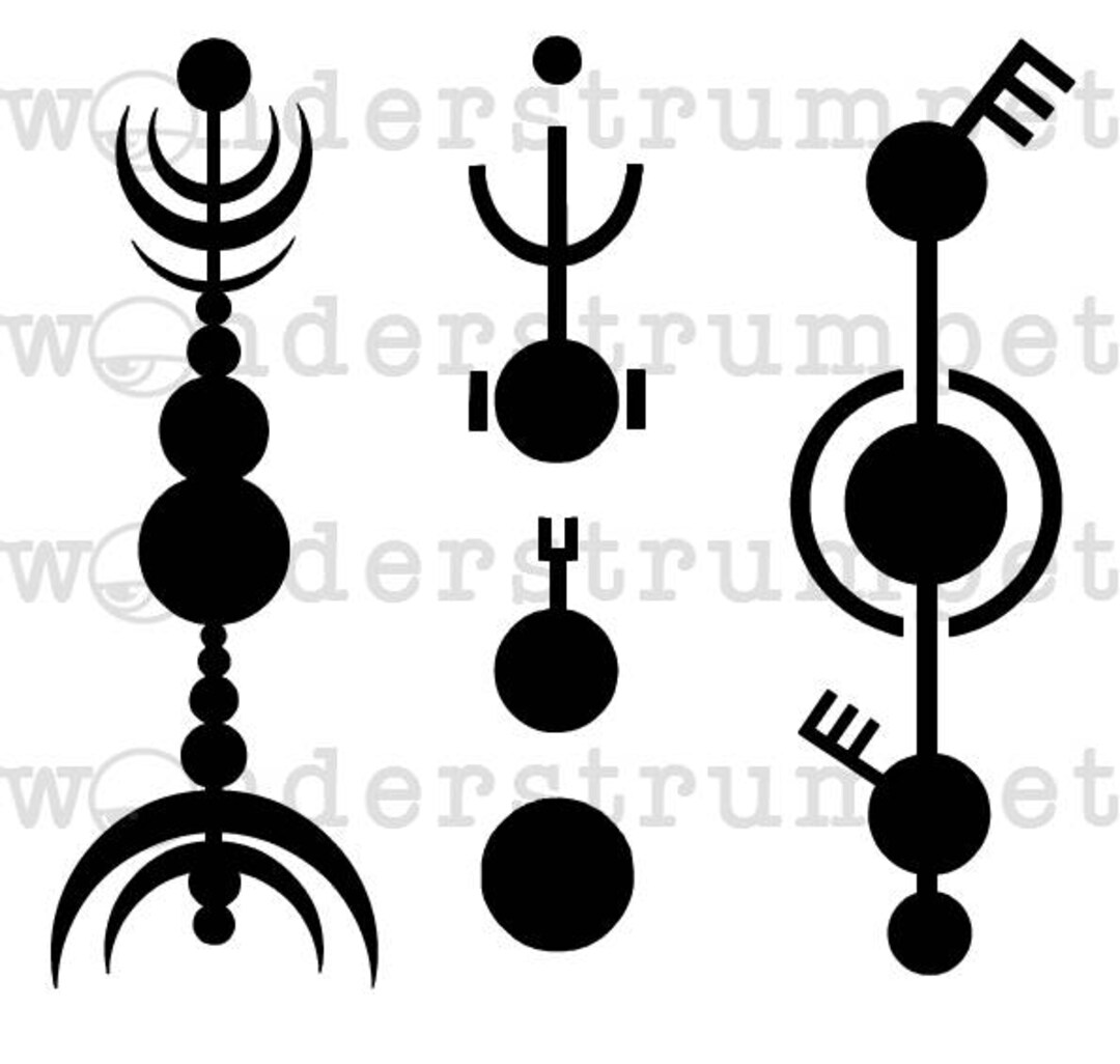 Crop Circle Pictograms Stencil - Etsy