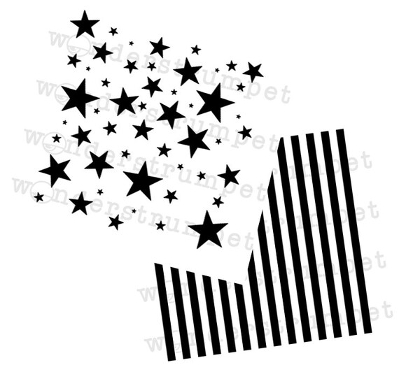 Stars and Stripes Stencil Set | Etsy