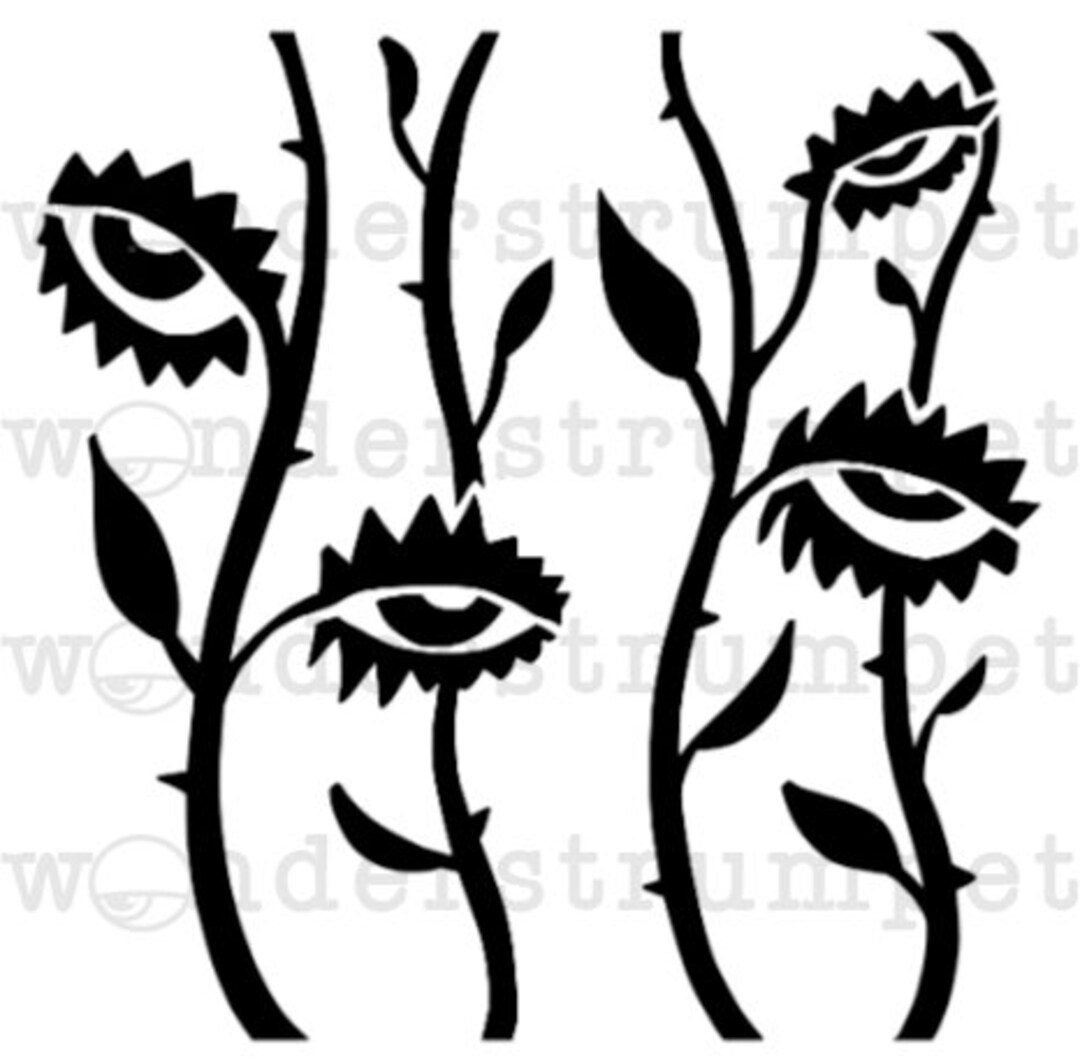 Eye Vine Stencil - Etsy