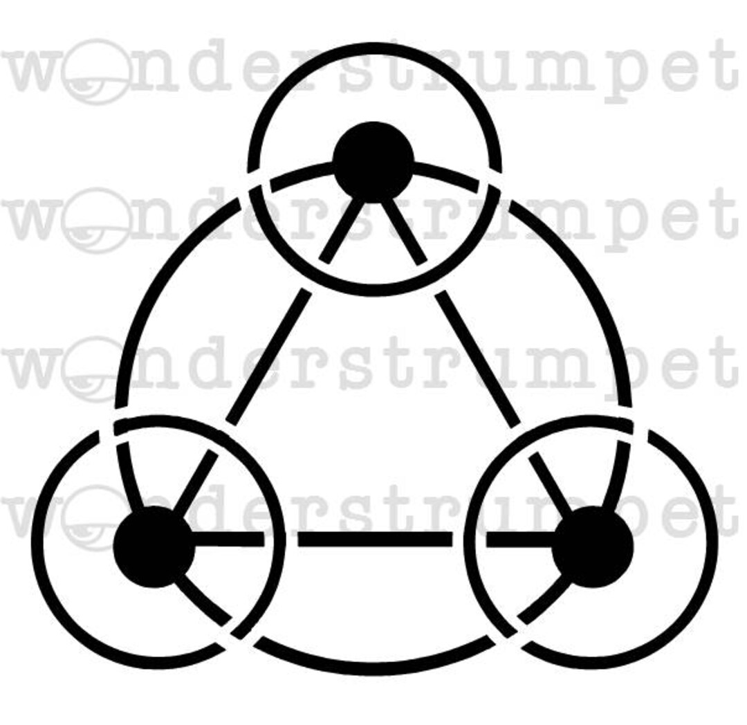 Crop Circle Triangle Stencil - Etsy