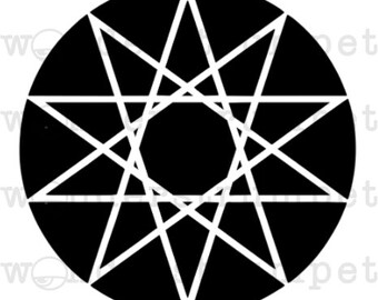 Hendecagram Sacred Geometry Stencil | Etsy