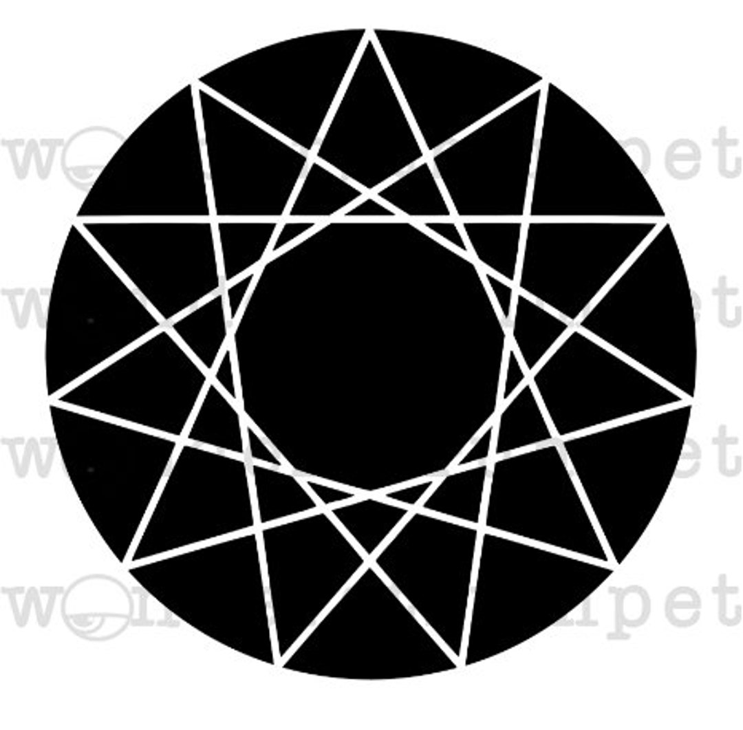 Hendecagram Sacred Geometry Stencil - Etsy