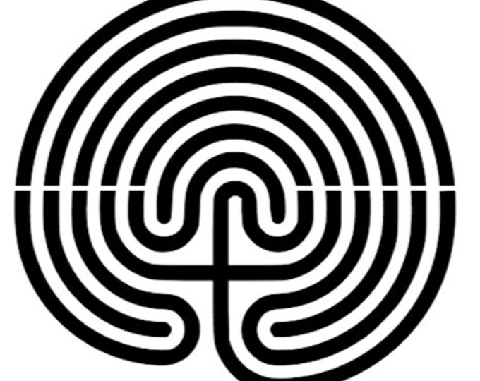 Cretan Labyrinth Stencil - Etsy
