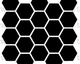 Tools Visual Arts Painting Custom Grid Stencil Square Stencil Hexagon ...