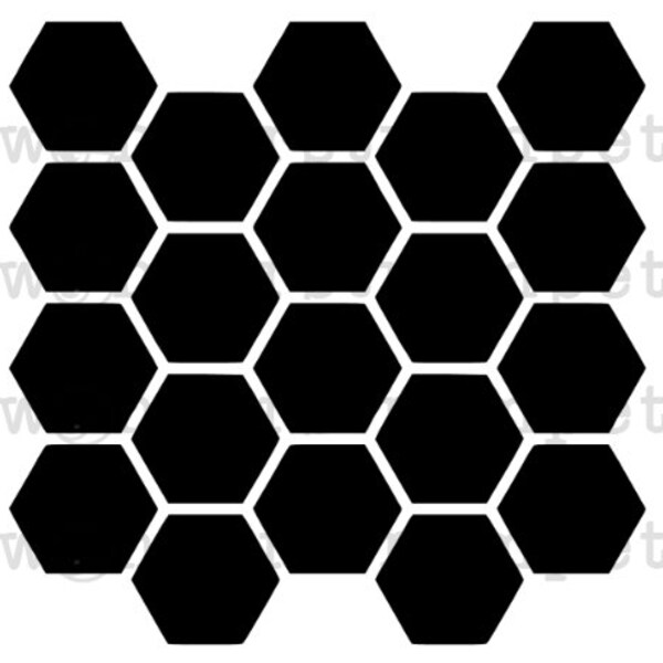 Hexagon Stencil - Etsy
