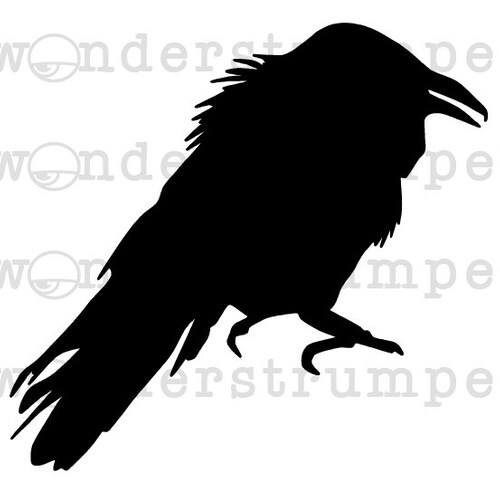 Attempted Murder Part 3: Ruffled Crow Stencil | Etsy