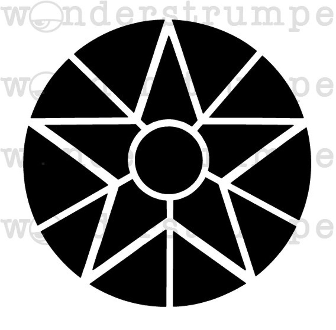 Star in a Circle Stencil - Etsy