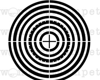Bullseye Stencil | Etsy
