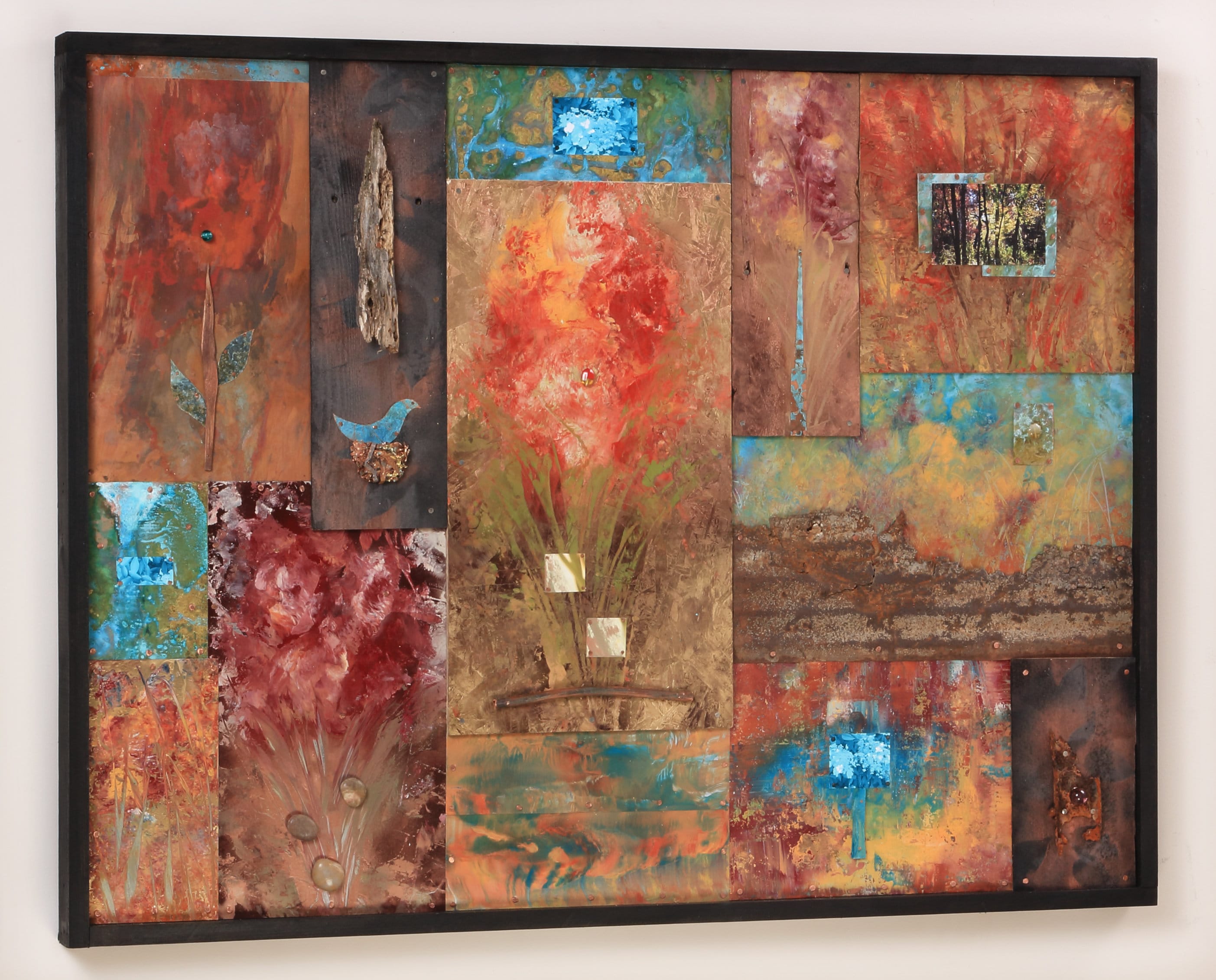 Summer Landscape #3 , Mixed Media Mural - Etsy