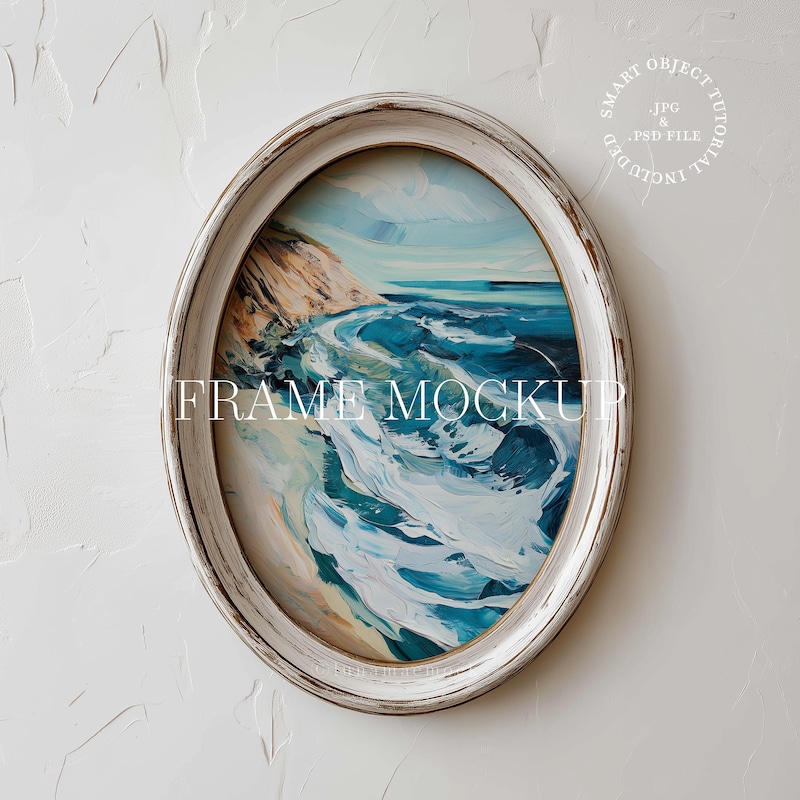 Antique Wood Frame Oval - Etsy