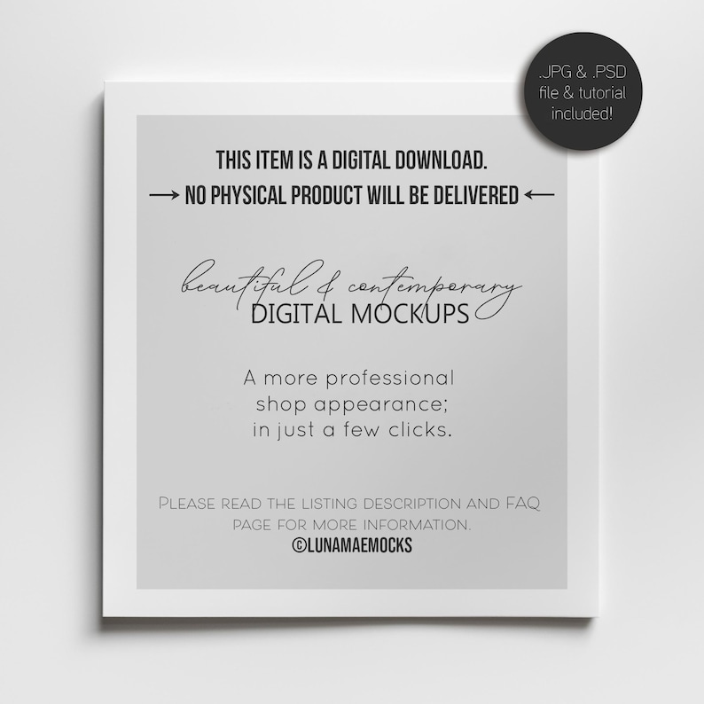 Wood Frame Photoshop Mockup for Art and Printables, Hand Sculpted ...