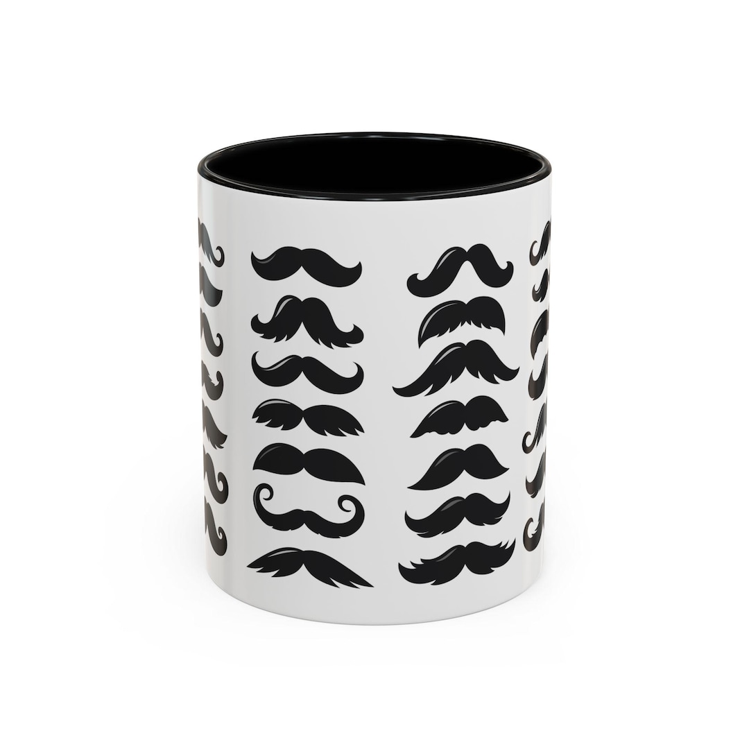 Mustache Coffee Mug, Funny Tea Cup, Novelty Drinkware, Hipster Gift ...