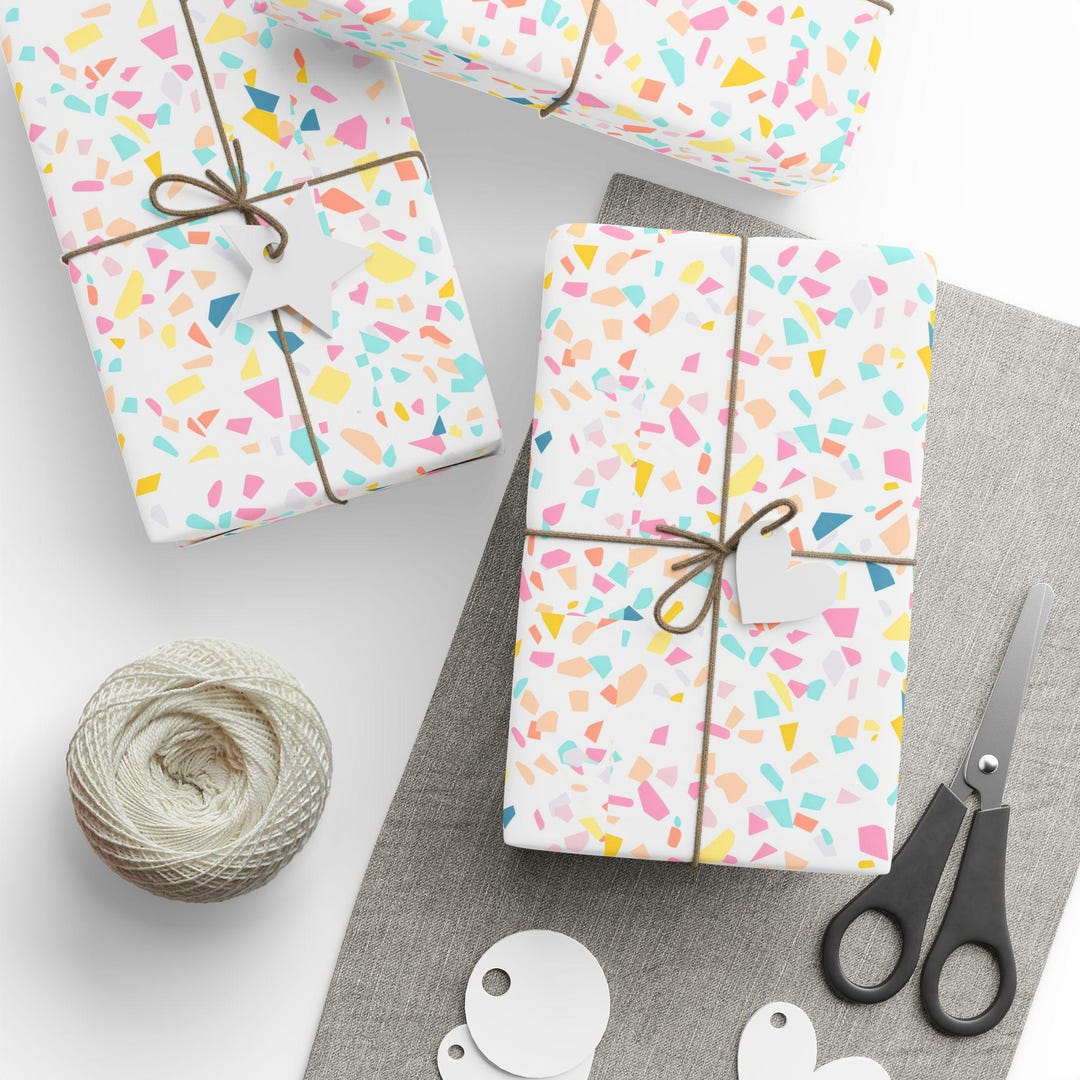 Confetti Gift Wrapping Paper Roll, Party Decoration - Etsy