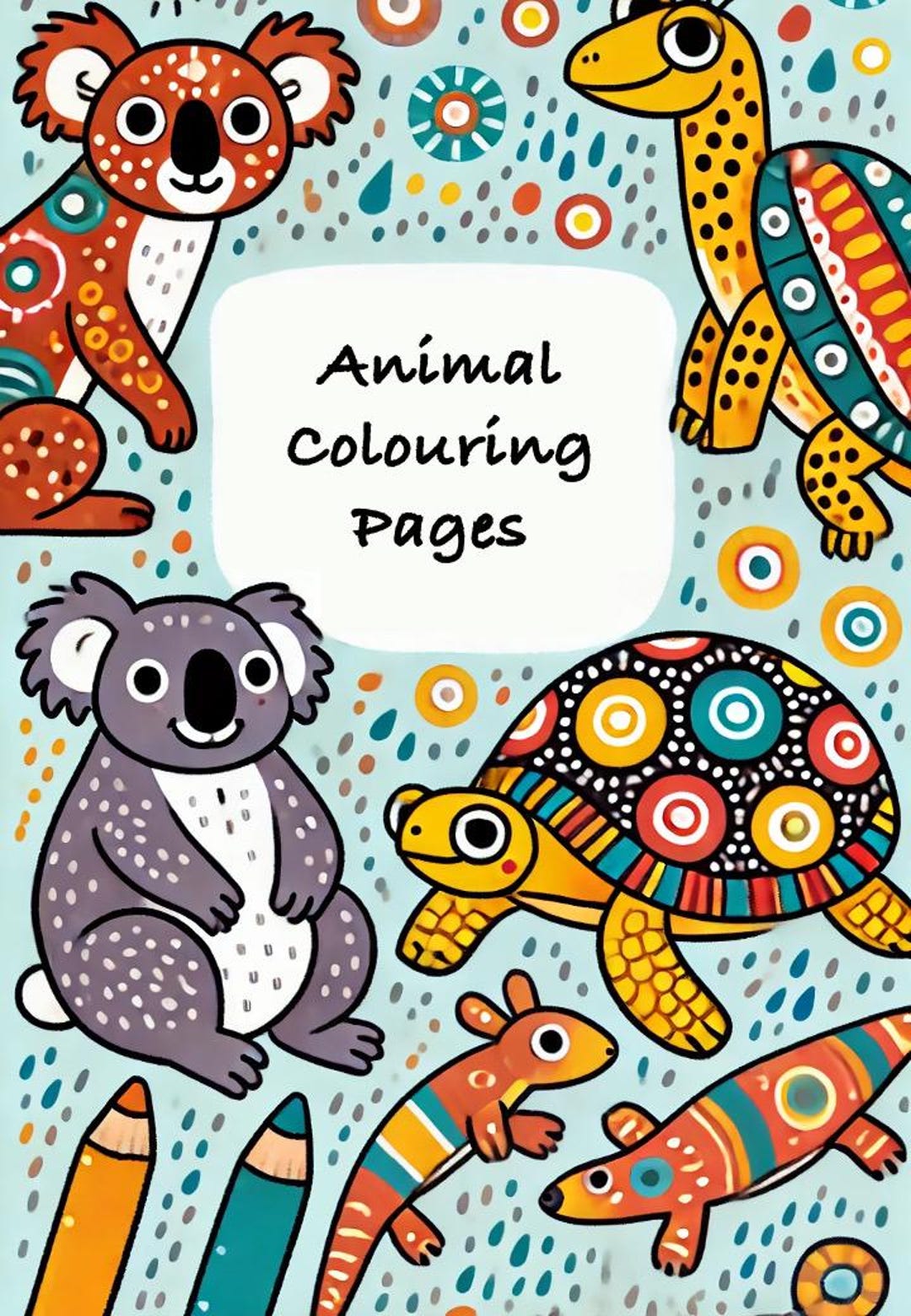 Animal Colouring Pages Bundle – 5 Printable Designs for Kids & Adults ...