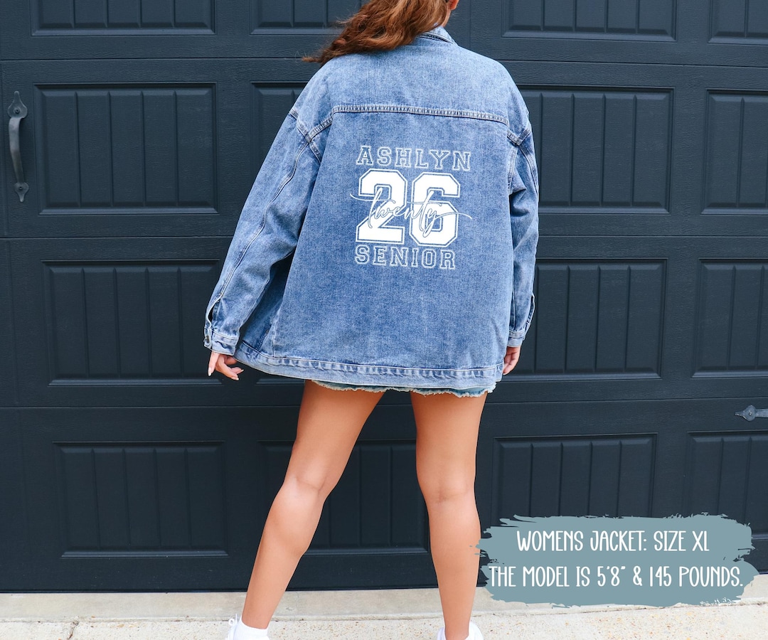 Custom Senior Denim Jacket: Class of 2026 Personalized Grad Gift - Etsy