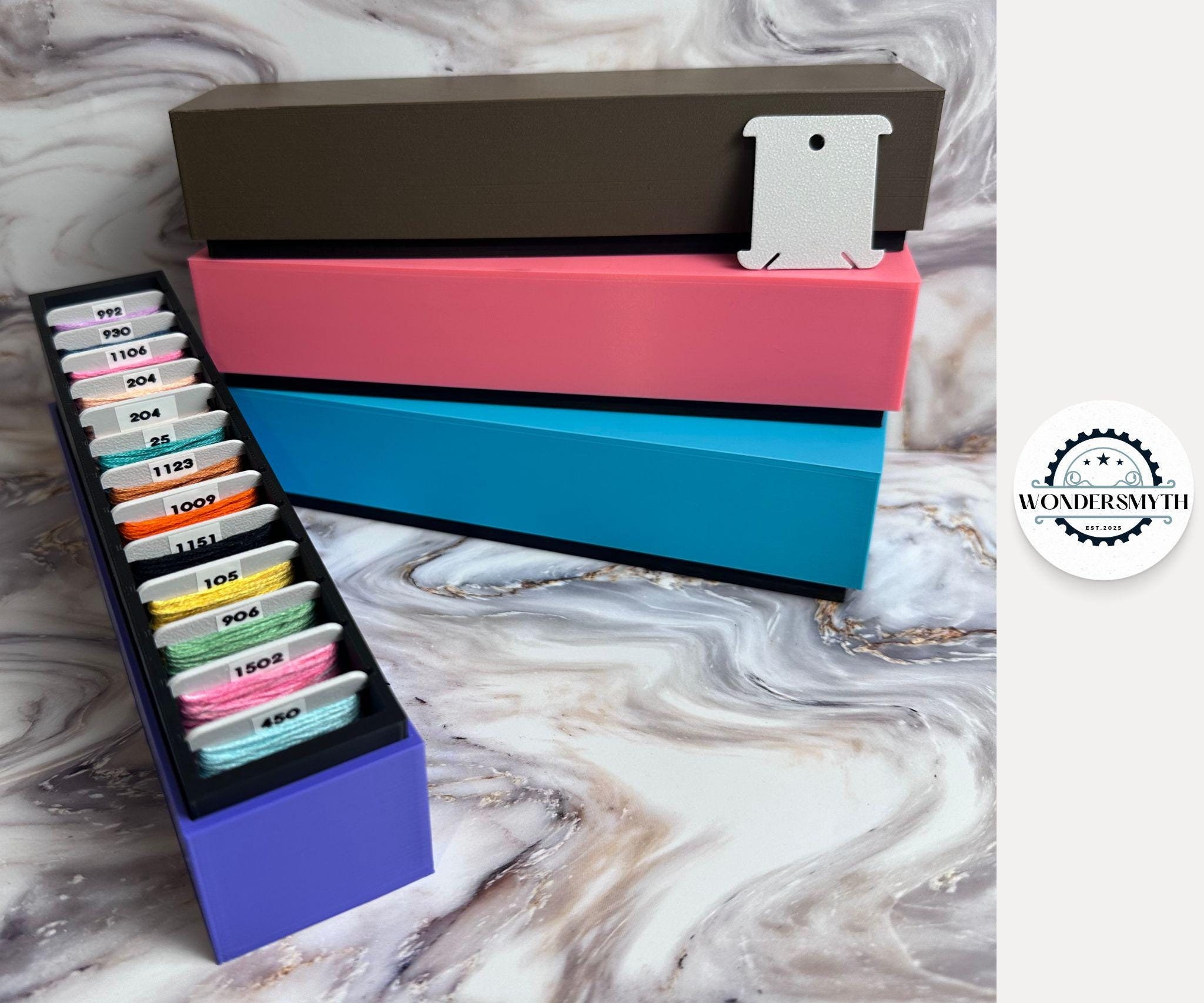 Thread Bobbins Organizer, 3d Printed Organizer, Floss Thread Box, Flat ...