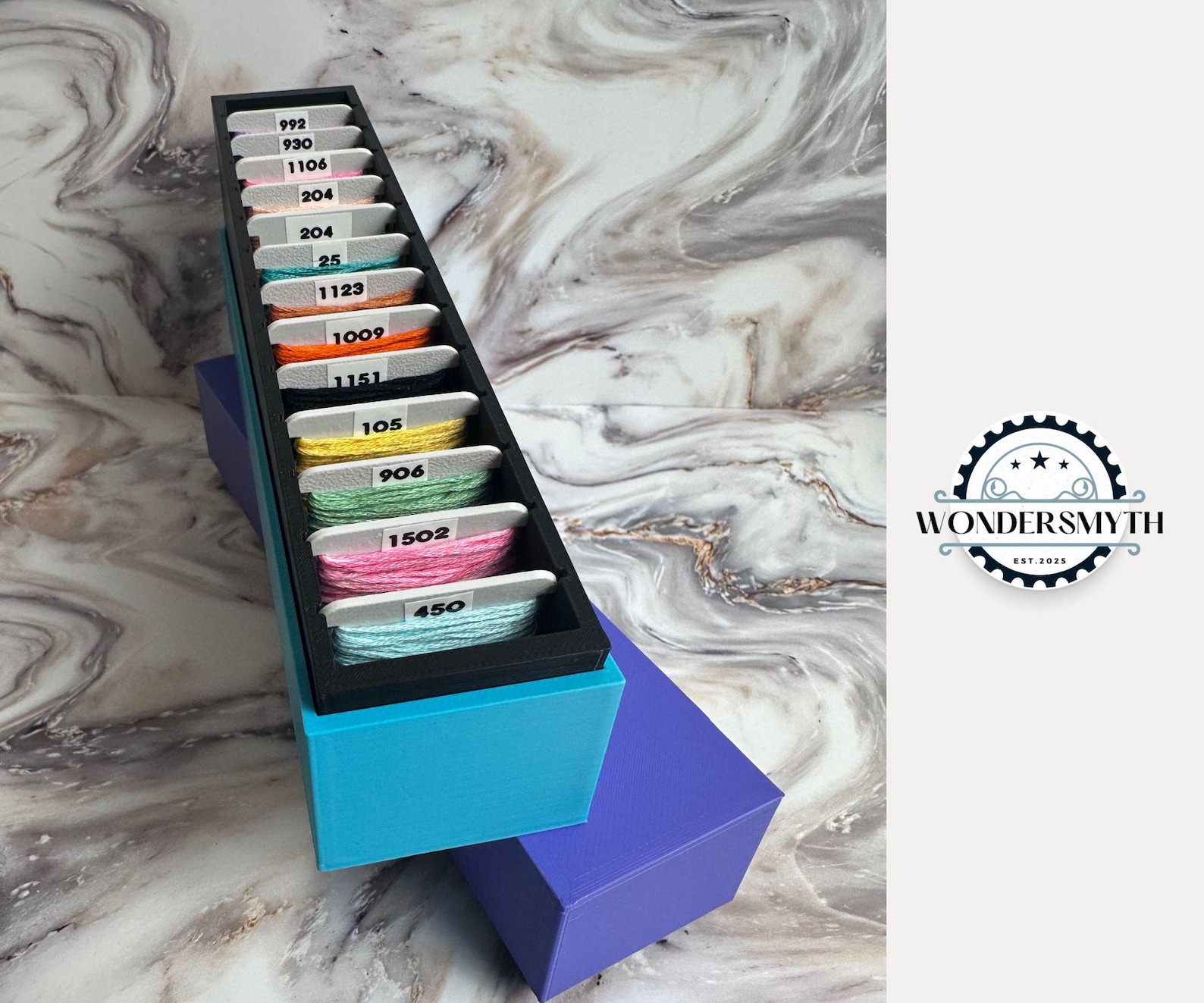 Thread Bobbins Organizer, 3d Printed Organizer, Floss Thread Box, Flat ...