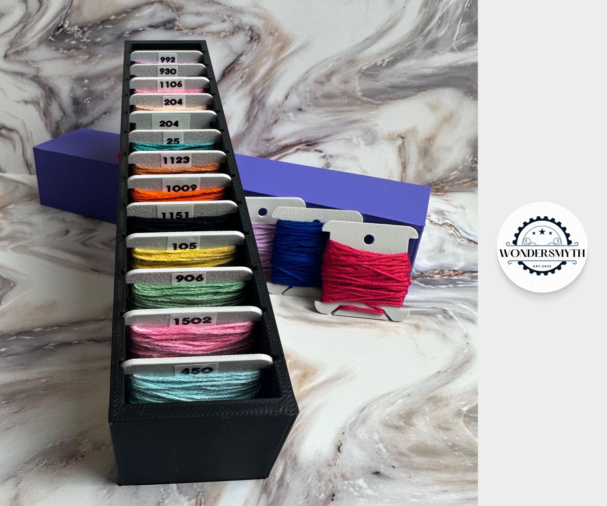 Thread Bobbins Organizer, 3d Printed Organizer, Floss Thread Box, Flat ...