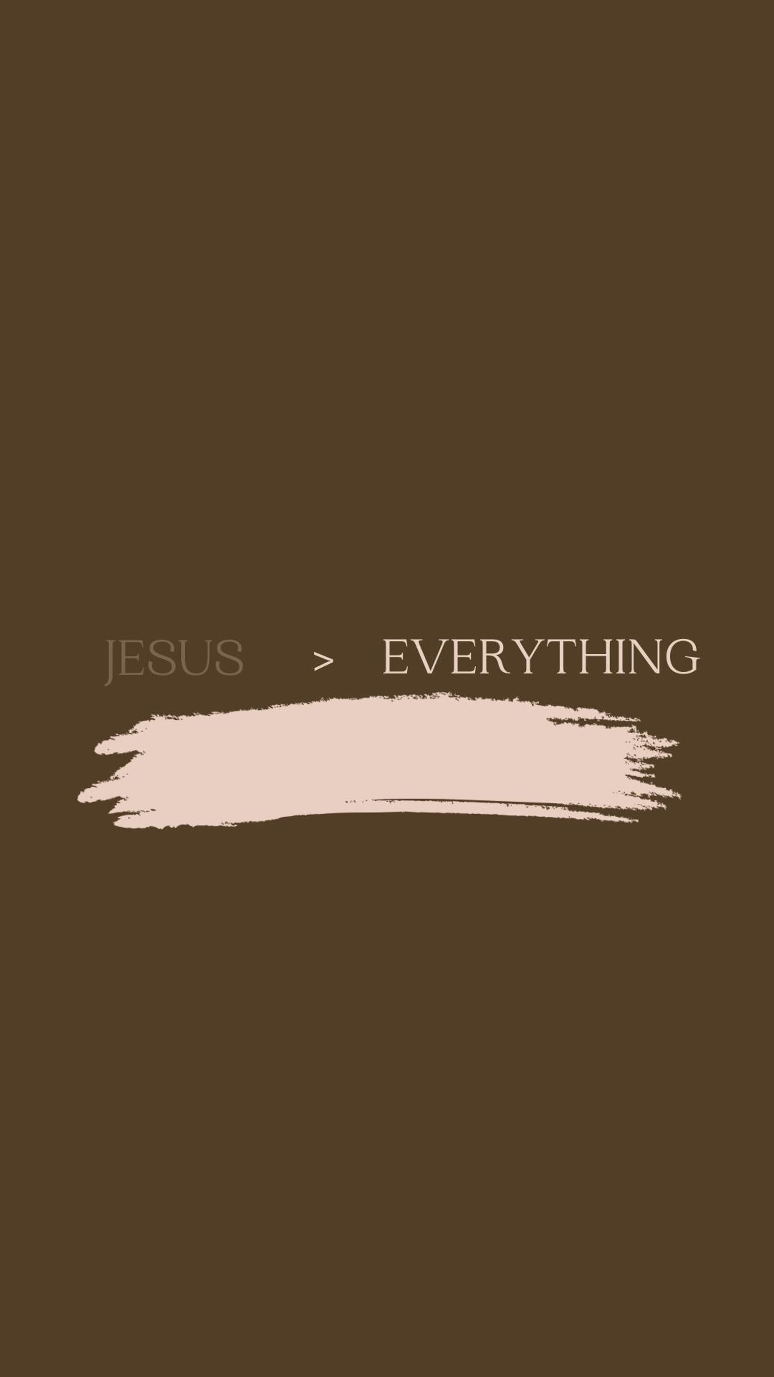 Jesus Over Everything Wallpaper - Etsy