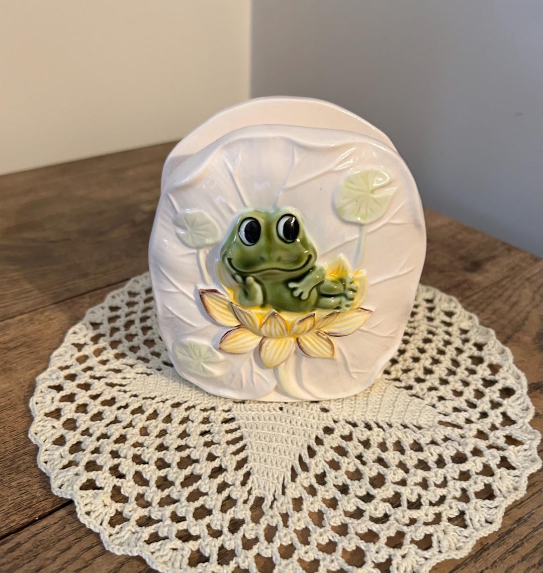 Rare Vintage 1976 Sears & Roebuck Neil the Frog Napkin Holder. Made in ...