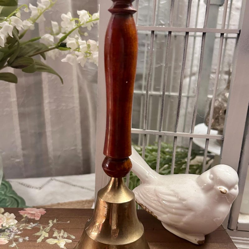 Hand Bell Wood Handle - Etsy