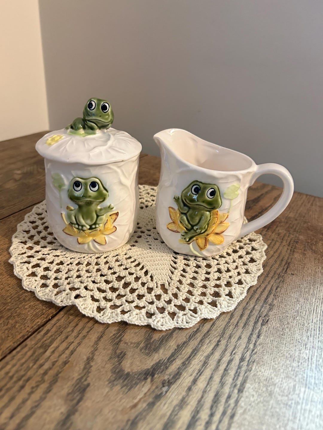 Rare Vintage 1976 Sears & Roebuck Neil the Frog Cream and Sugar Bowl ...