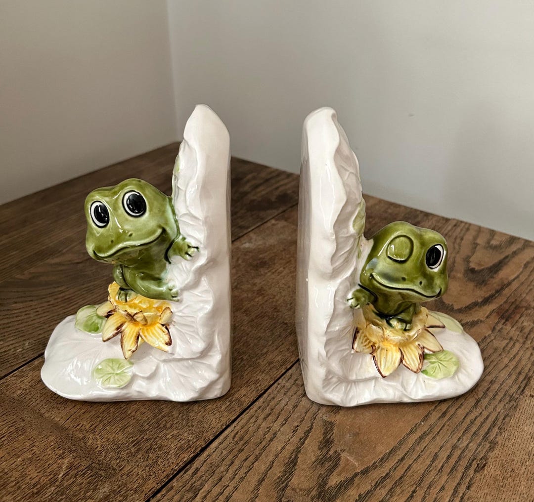 Rare Vintage 1976 Sears & Roebuck Neil the Frog Book Ends. Made in ...