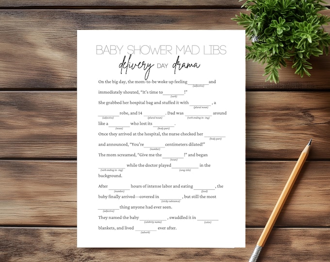 Headed to the Hospital Baby Shower Game - Etsy Canada
