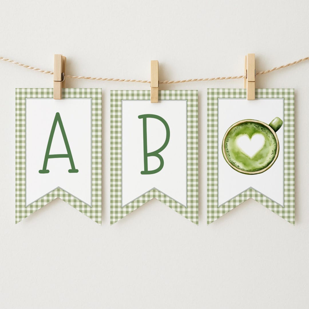 Editable Matcha Party Banner, Printable Baby Shower Sign, She Found Her ...