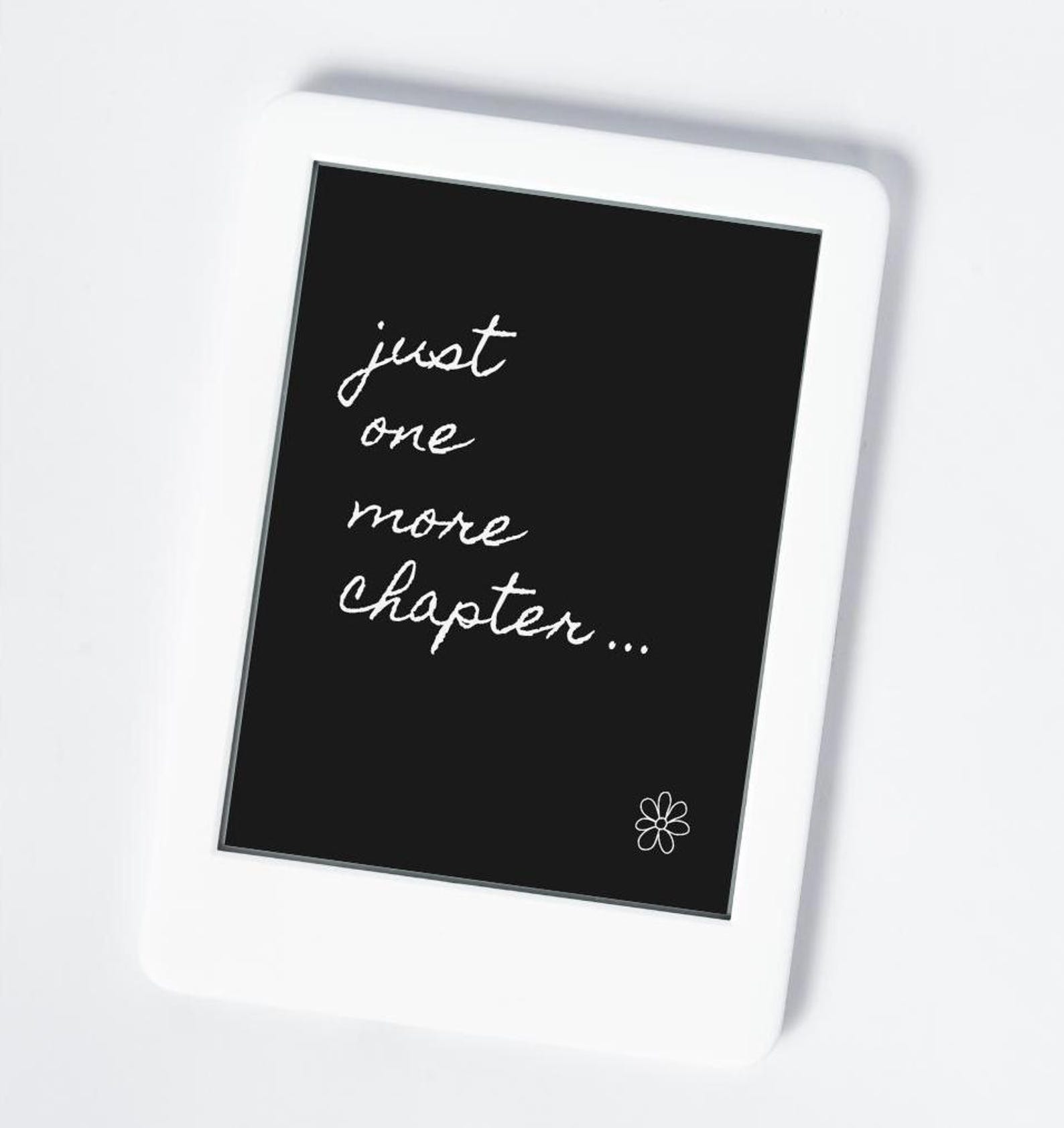 Kindle Lock Screen File- "just One More Chapter" - Etsy