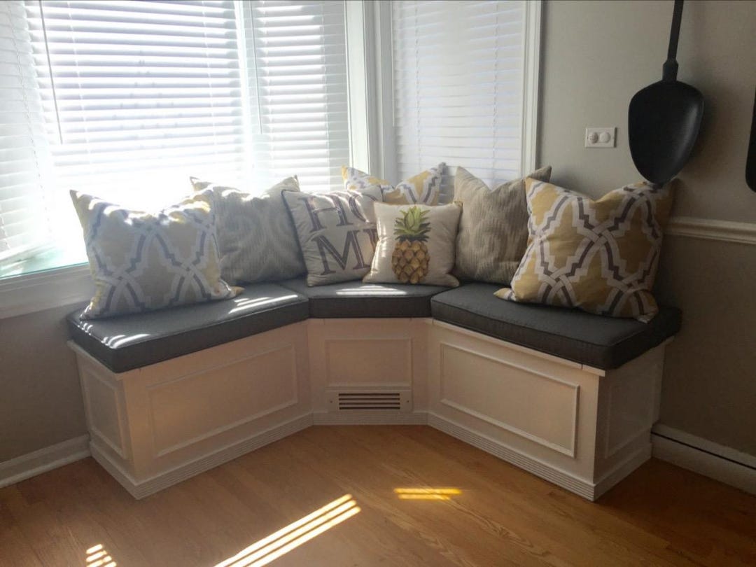 Angled Corner Bench Seat With Storage - Etsy