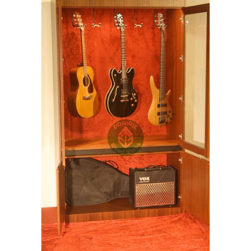 Guitar Display Case- Made to Order-unfinished Raw WOOD - Etsy Singapore