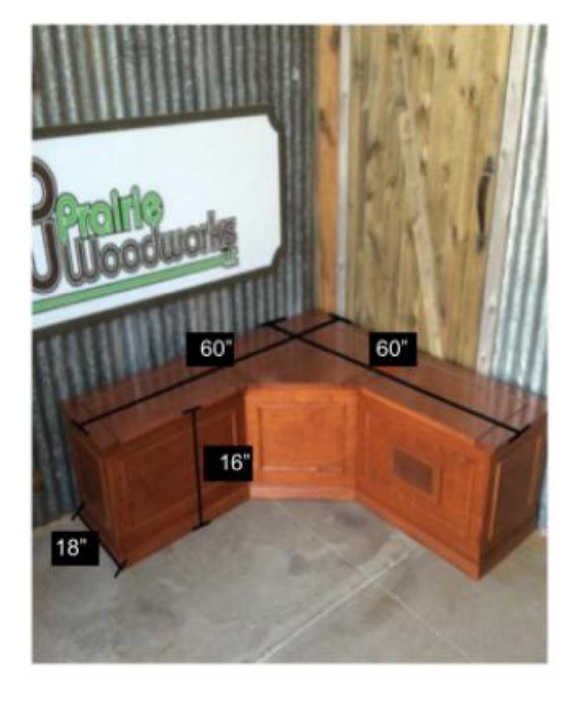 Shaker Kitchen Nook Bench With Lid Storage: Raw Wood Corner Banquette ...