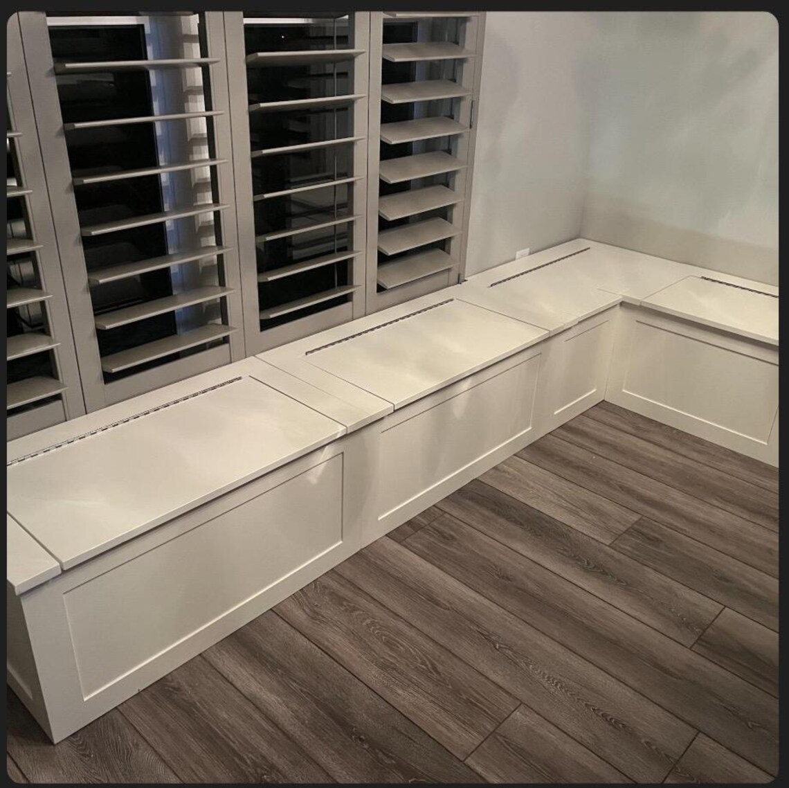 Shaker Kitchen Nook Bench With Lid Storage: Raw Wood Corner Banquette ...