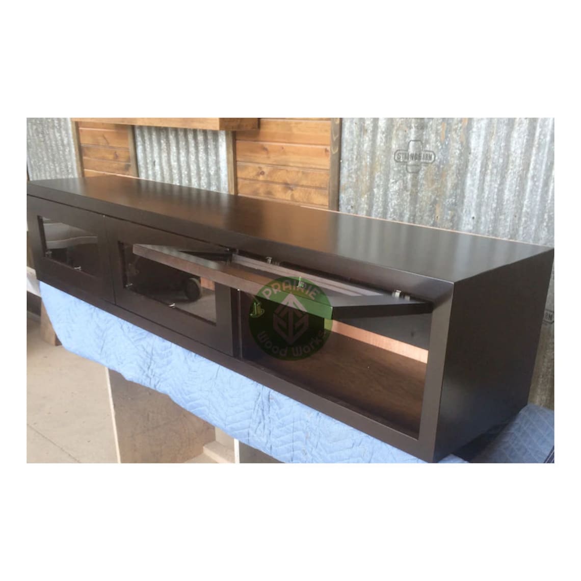 Custom-floating Console, Floating TV Stand - Floating Console-overlay ...