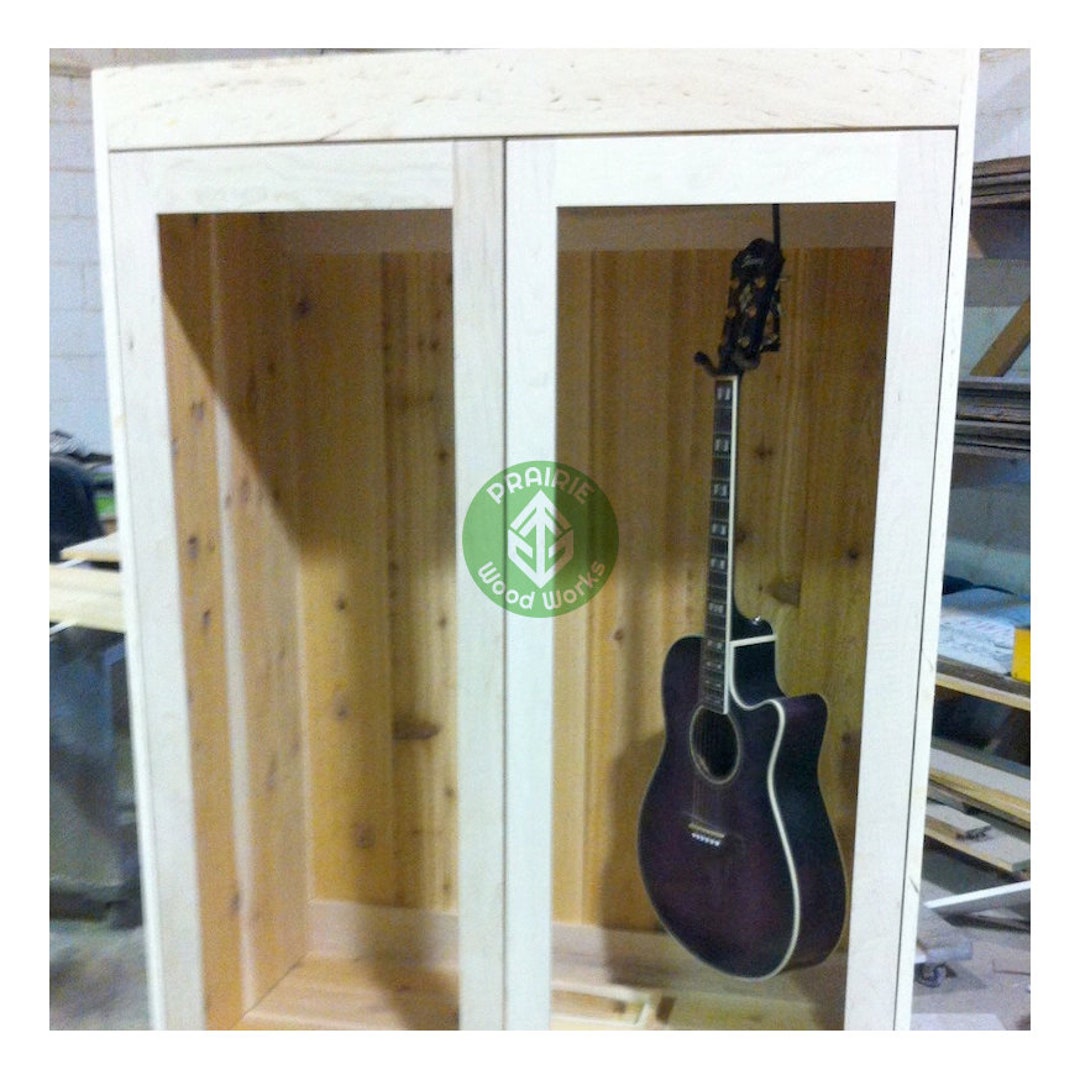 Guitar Display Case- Made to Order-unfinished Raw WOOD - Etsy