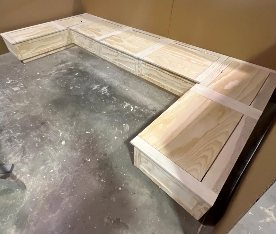 Extra Deep U-shaped Bench U Shaped Window Bench. Window Seat. U-shaped ...