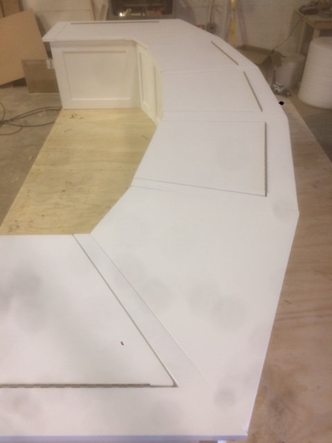Custom Segmented Banquette Bench: Curved Kitchen Seating With Storage ...