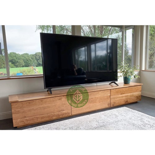 Maple Console TV Stand Console With Drawers - Etsy