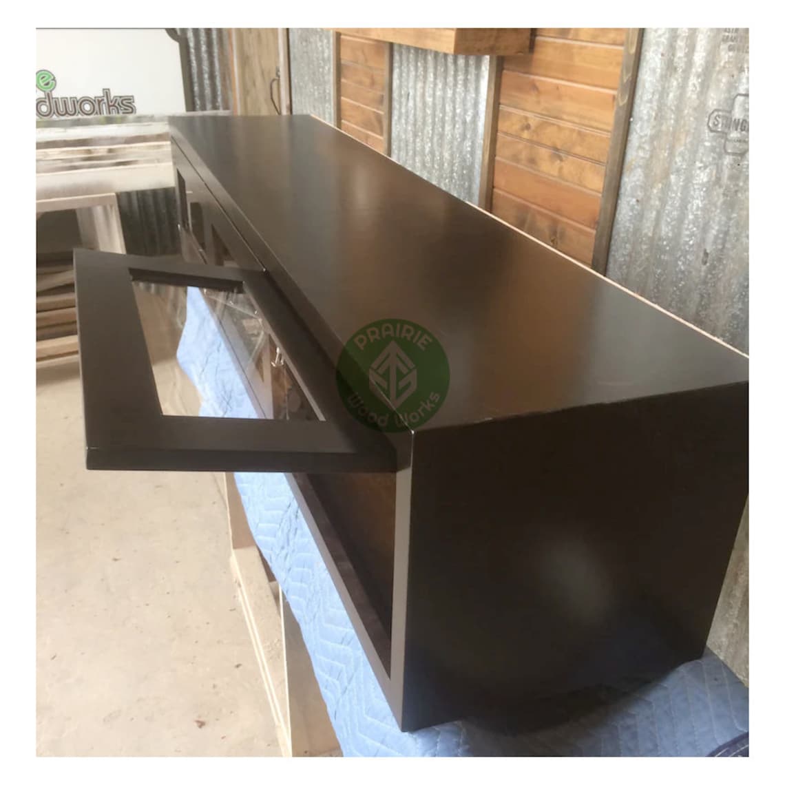 Custom-floating Console, Floating TV Stand - Floating Console-overlay ...