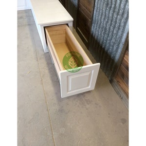 Unfinished Maple Corner Bench With Storage Drawers - Kitchen Nook ...