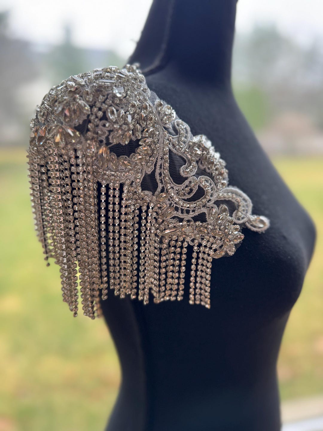 Elegant Rhinestone Fringe Trim: Beaded Embellishment for DIY Fashion - Etsy
